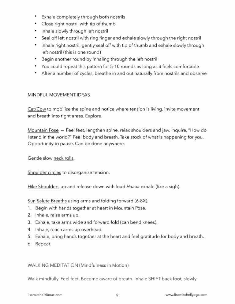 Mindful Yoga for Managing Anxiety - Psychonephrology